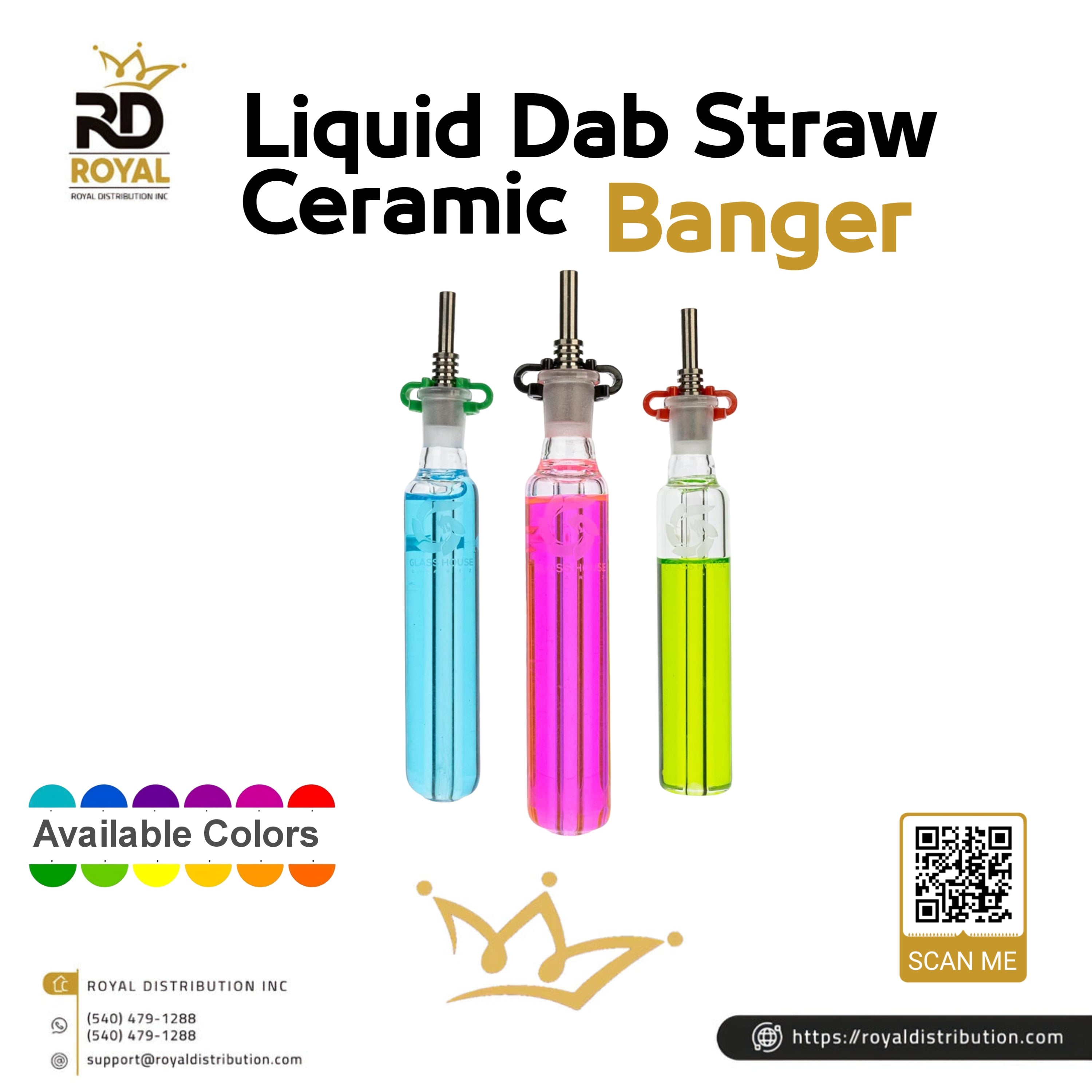 Liquid Dab Straw Ceramic Banger – Royal Distribution Inc