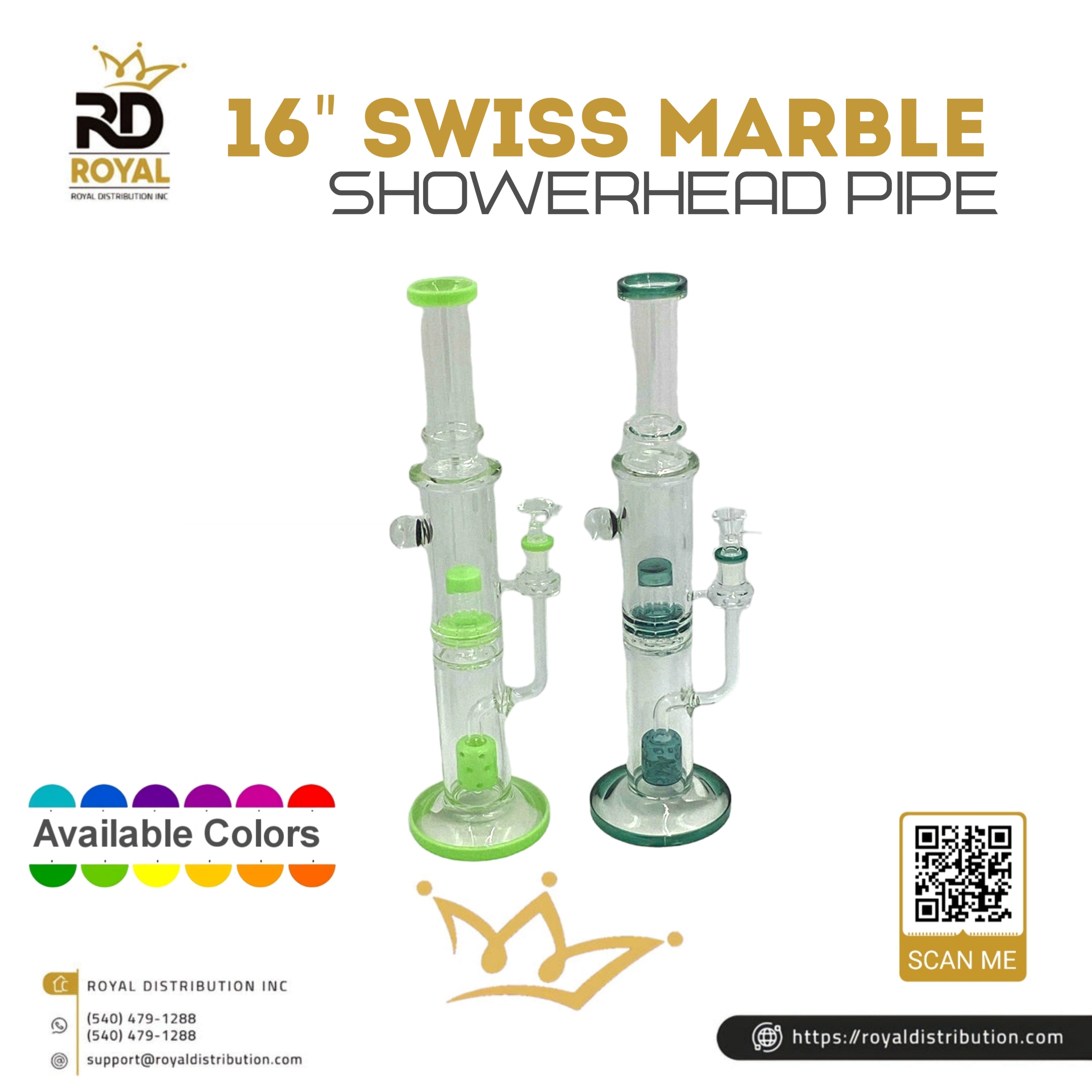 16" Swiss Marble Showerhead Pipe – Royal Distribution Inc