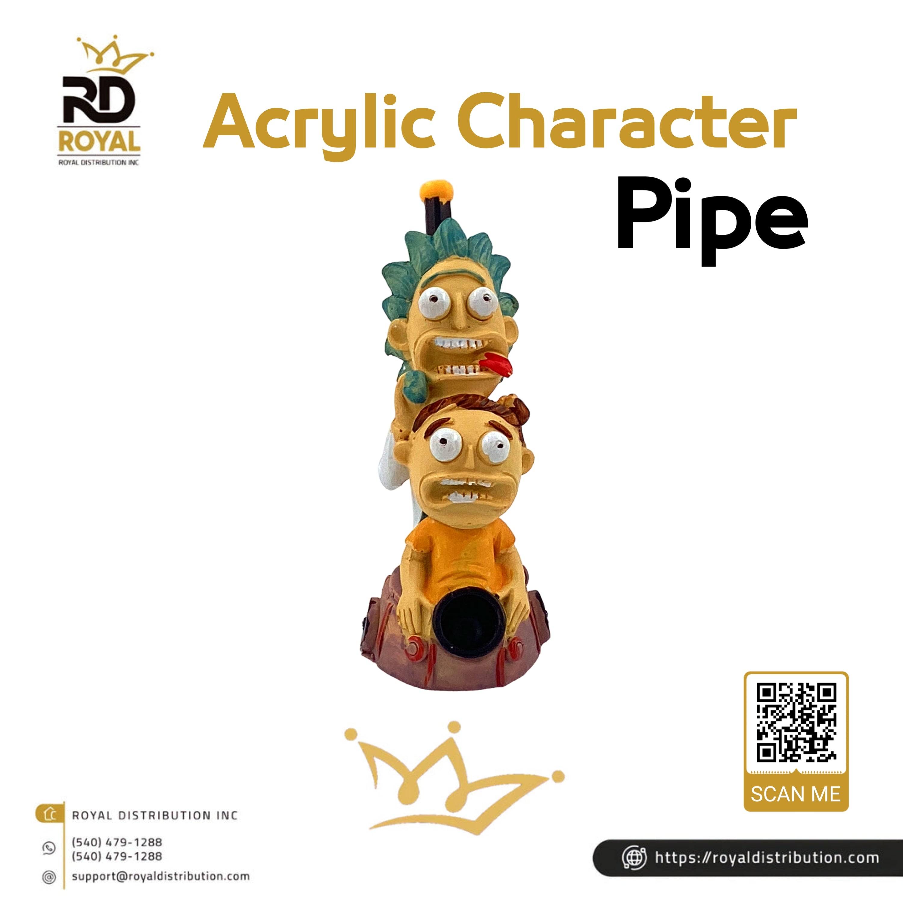 Acrylic Character Pipe – Royal Distribution Inc