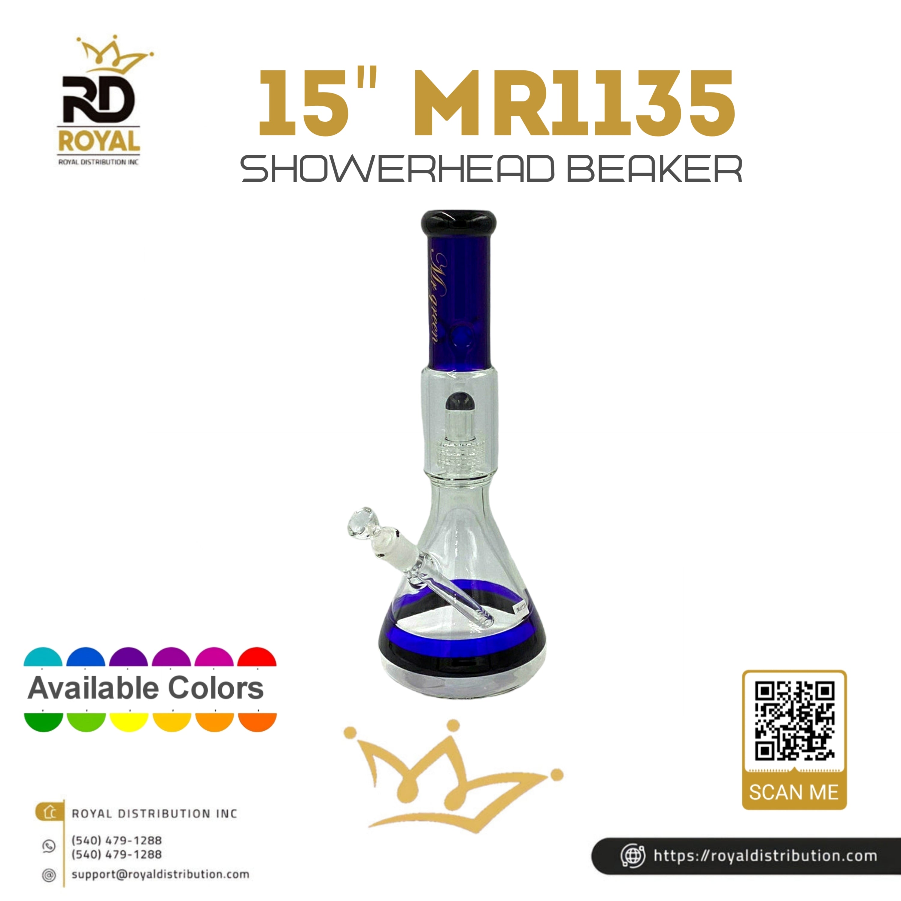 15" MR1135 Showerhead Beaker – Royal Distribution Inc