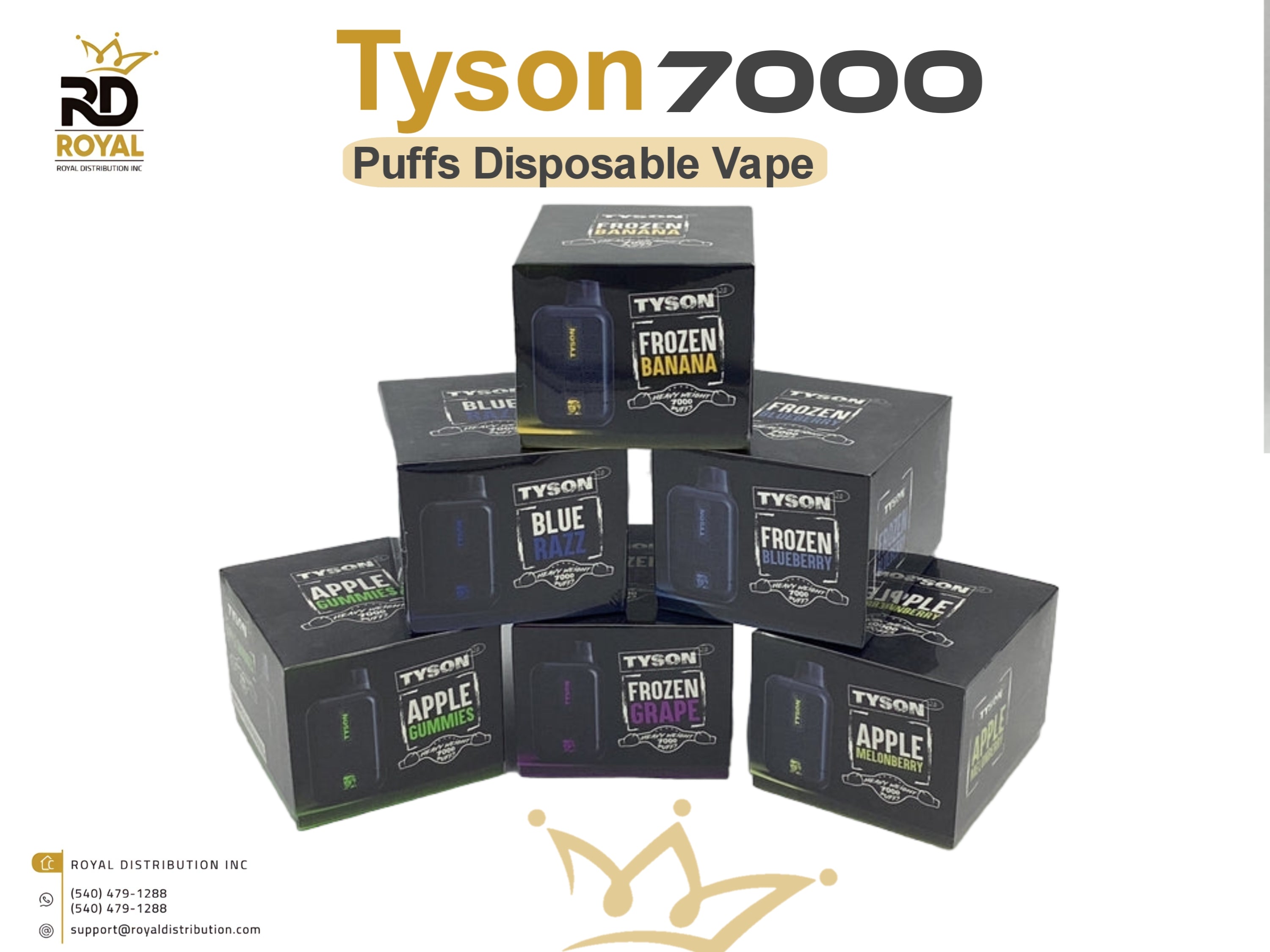 Tyson 7000 Puffs Disposable Vape – Royal Distribution Inc