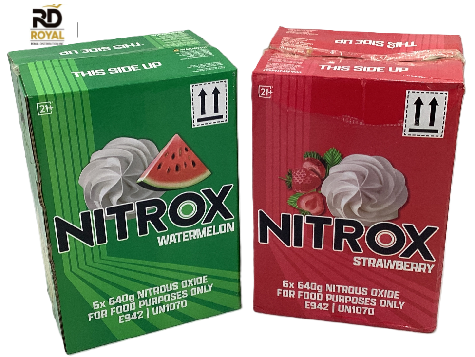 Nitrox Flavored Cream Chargers 640g – Royal Distribution Inc