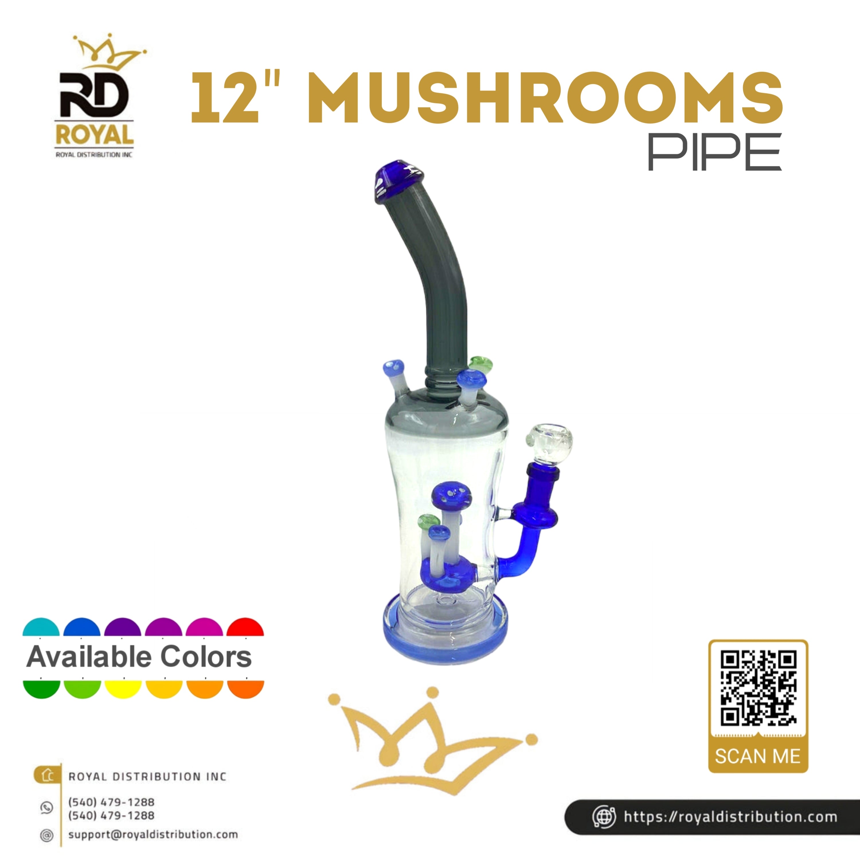 12" Mushrooms Pipe – Royal Distribution Inc