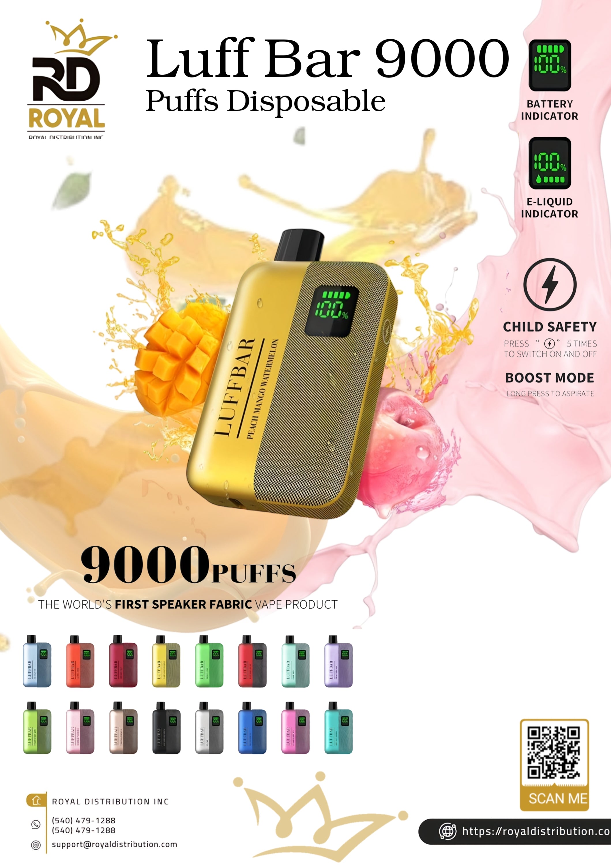 Luff Bar 9000 Puffs Disposable – Royal Distribution Inc