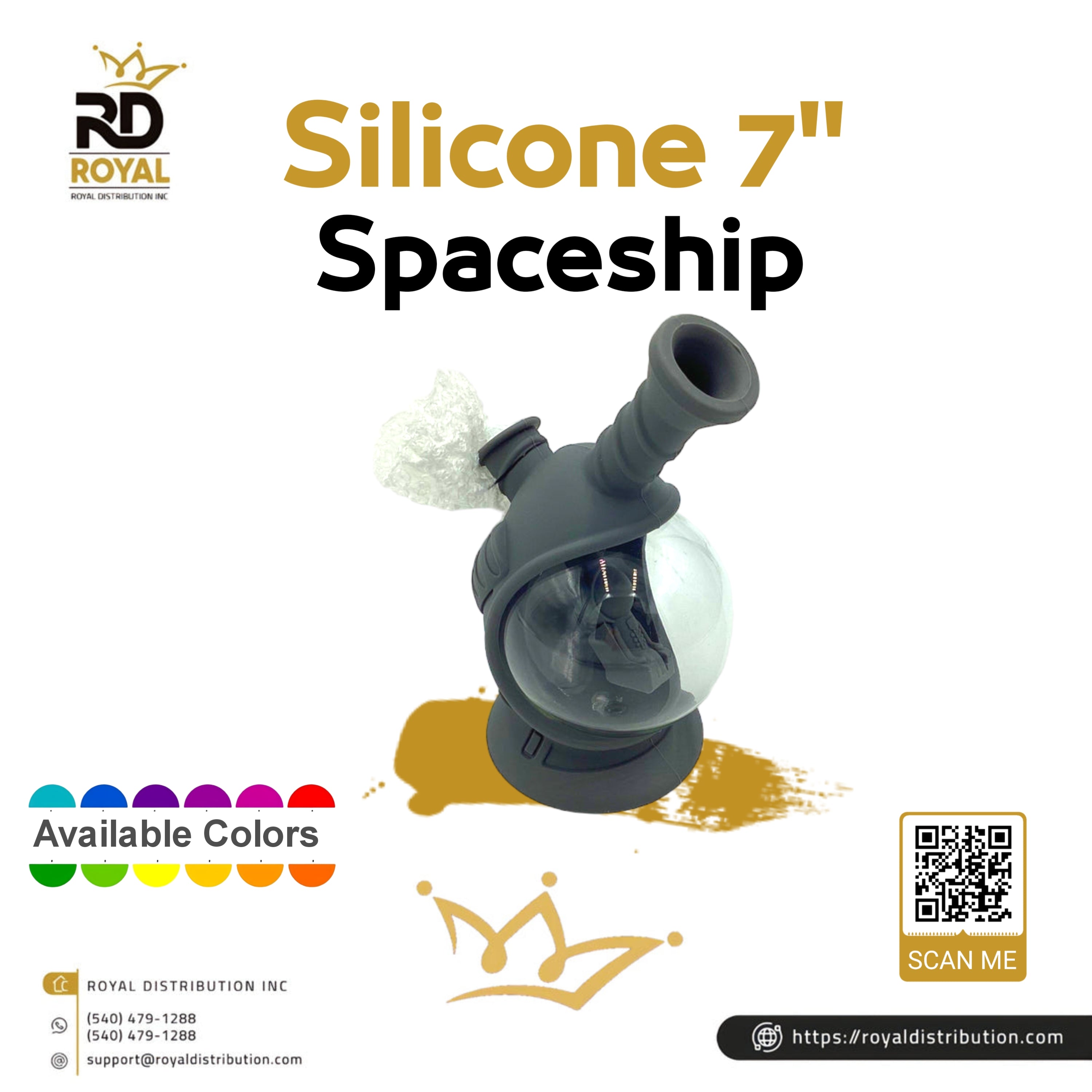 Silicone 7" Spaceship – Royal Distribution Inc